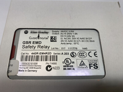 Allen Bradley 440R-EM4R2D Series A Guardmaster GSR Delayed Expansion ...