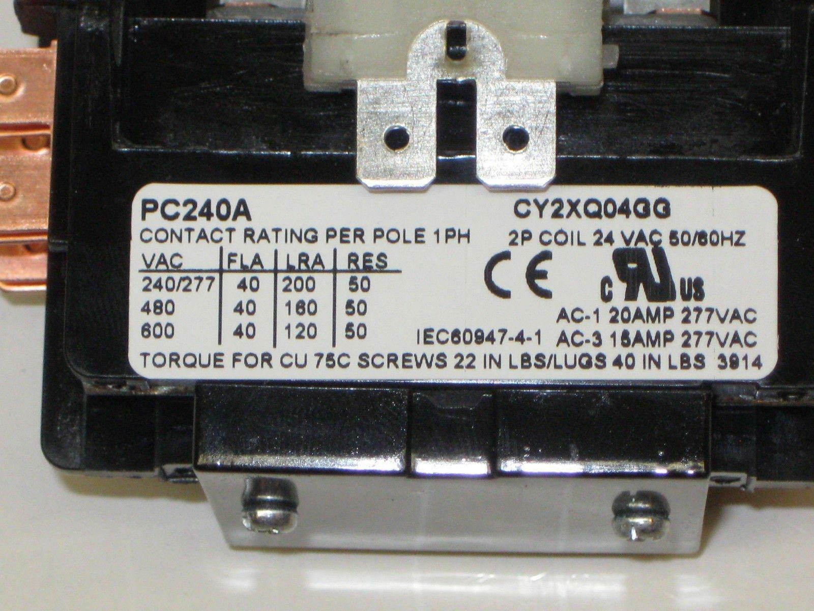 Packard - C240a Contactor 2 Pole 40 Amps 24 Coil Voltage for sale ...