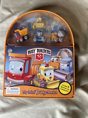 Busy Builders My Mini Busy Books 4 Figurines & Playboard NEW! | eBay