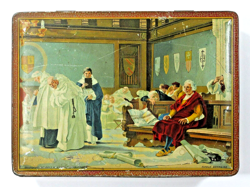 Vintage Candy Tin Christopher Columbus Almond Torrone di Cremona Italy ...