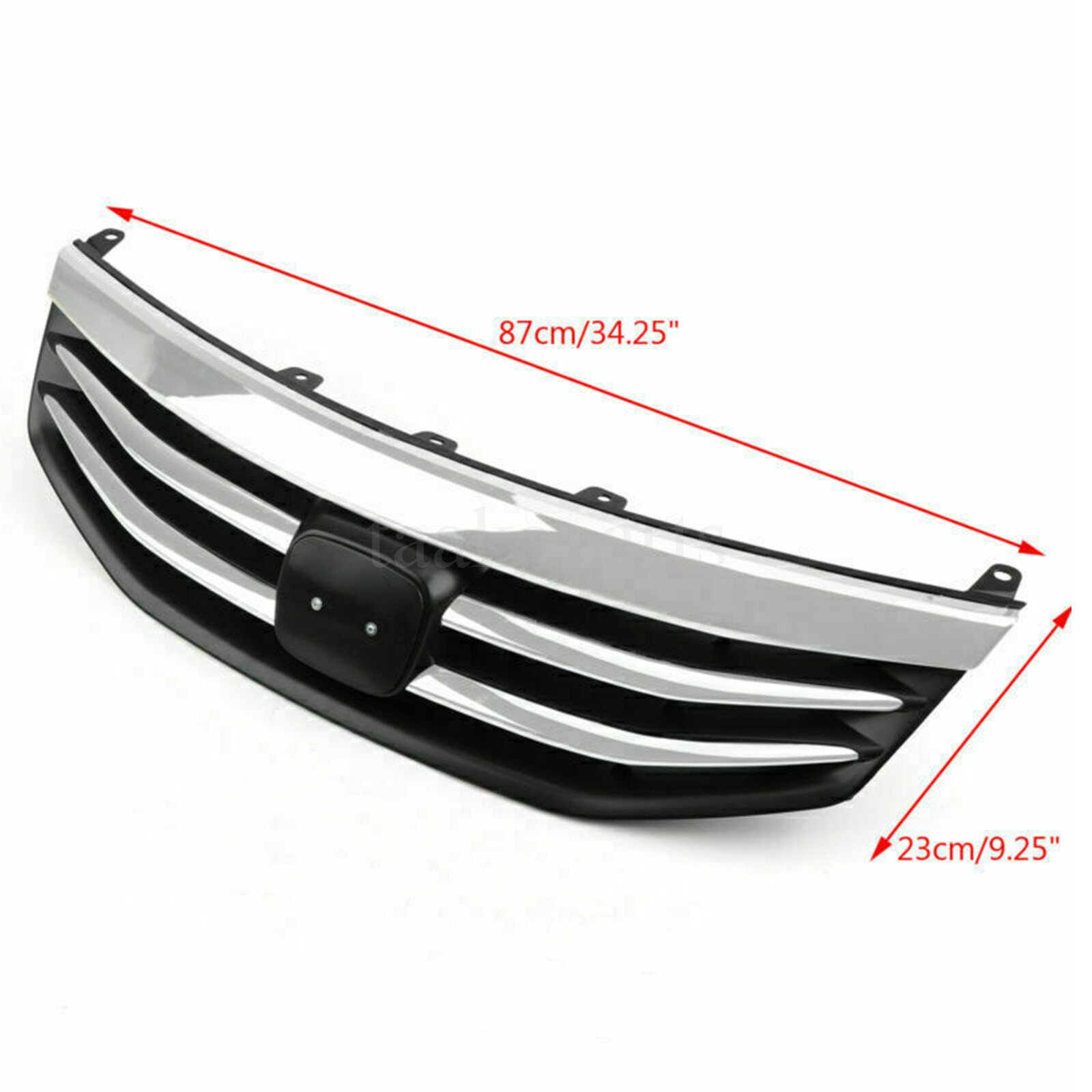 Fits Honda Accord 2011-2012 Radiator Bumper Grille Front Upper Chrome ...