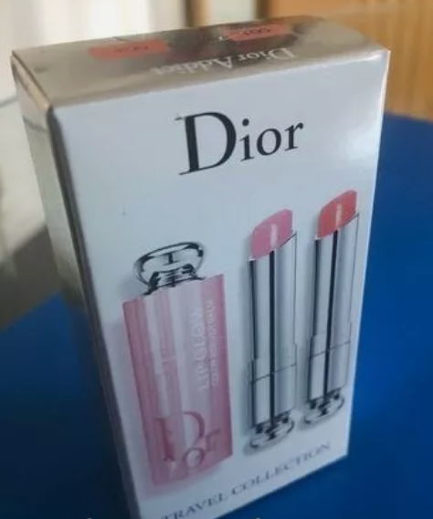 DIOR Addict Lip Glow Duo ( Pink & Coral ) Travel Collection | eBay UK