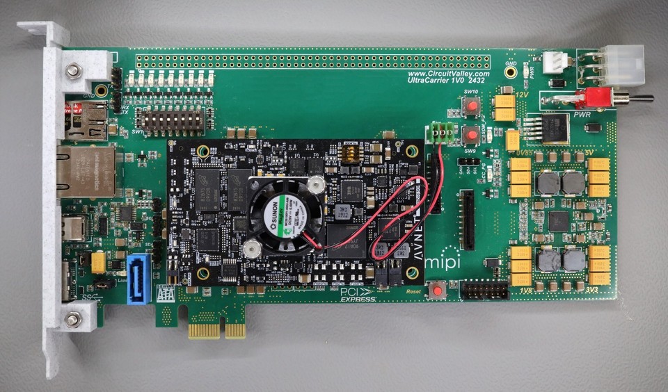 Xilinx AMD Zynq Ultrascale+ Avnet Ultrazed FPGA PCIe Base Board ...