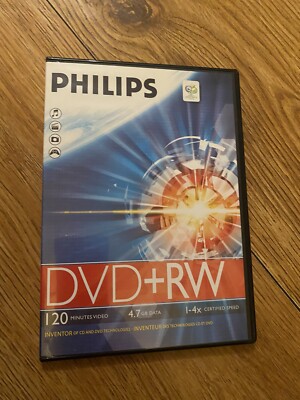 Philips DVD+RW Rewritable Blank Disc 4.7GB - Brand New & Unused X10 ...