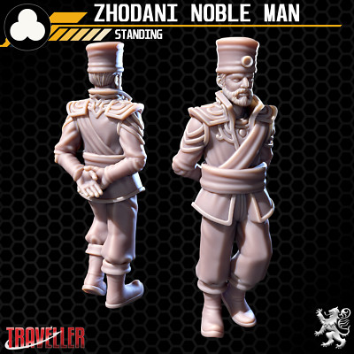Zhodani Noble Man Standing | 2nd Dynasty | Traveller Miniature | 28mm ...
