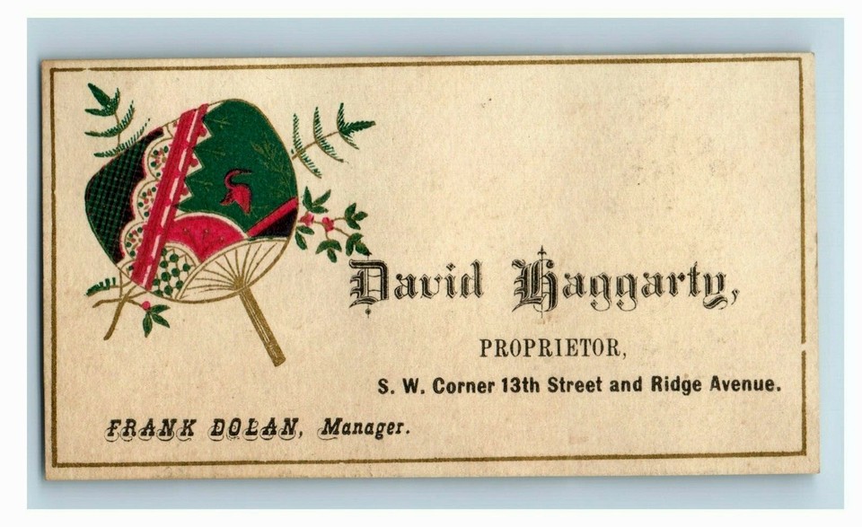 1870's David Haggarty Ladies' Hand Fan Asian Motif P166 | eBay