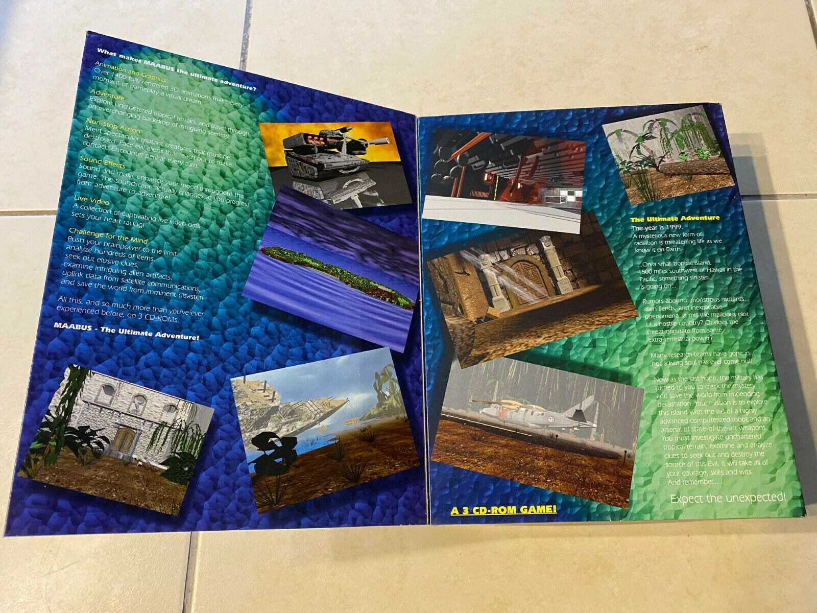 Maabus (PC, 1995), Original BIG Box with Carvings! Rare and Vintage ...