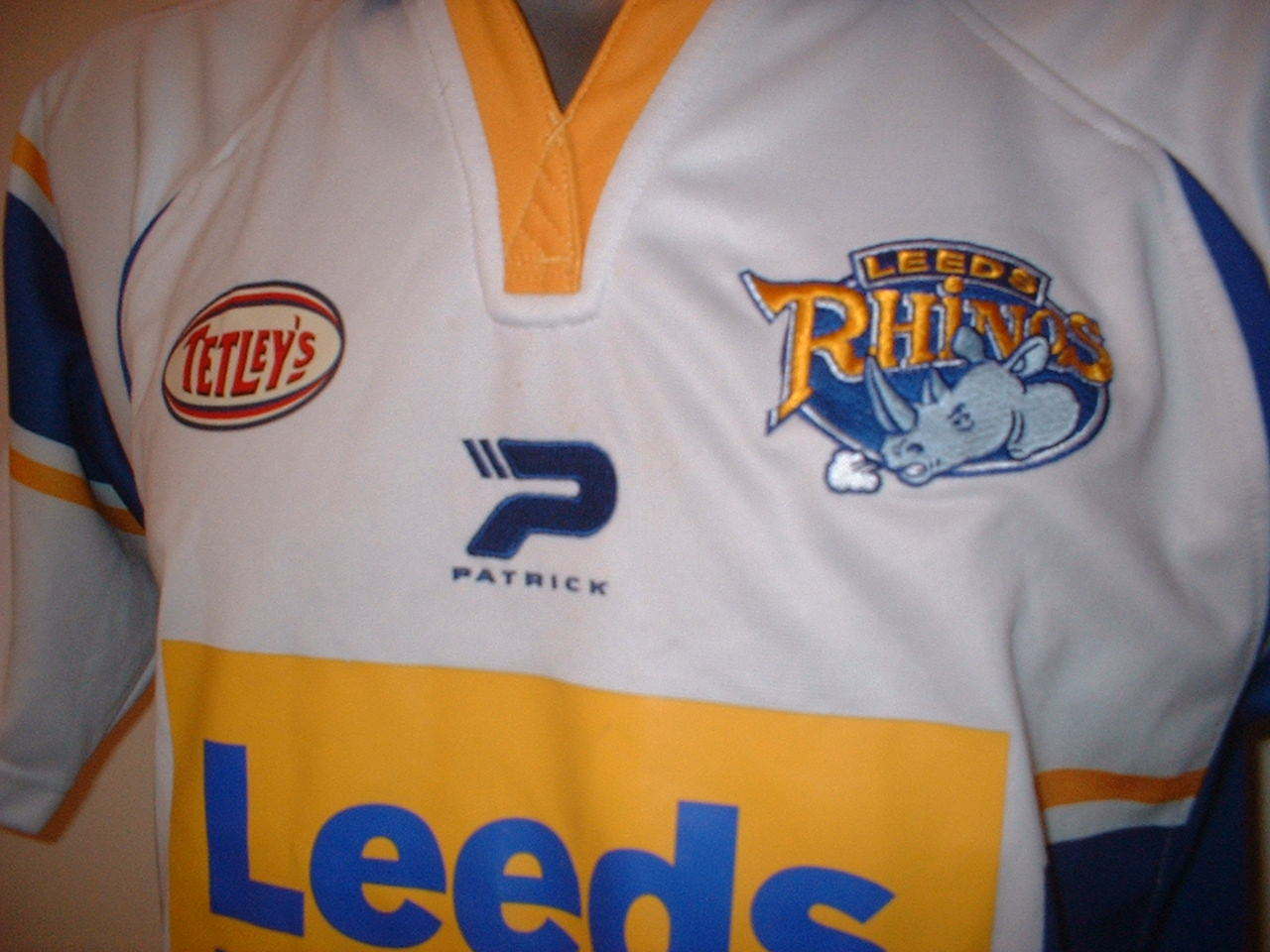 Leeds Rhinos Adult Small Patrick Rugby League Shirt Jersey Tetleys ...
