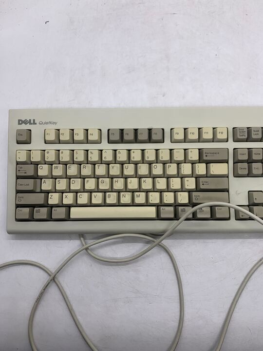 VINTAGE Dell QuietKey Computer Keyboard Beige SK-8000 Wired | eBay