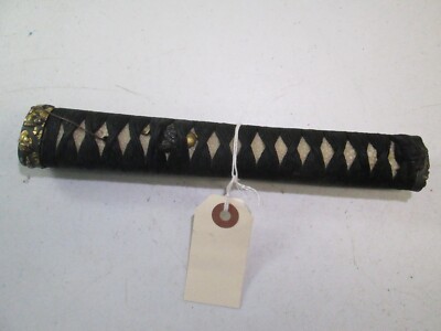 OLD JAPANESE HIGH QUALITY SAMURAI SWORD HANDLE MATCHING END CAPS SIGNED ...
