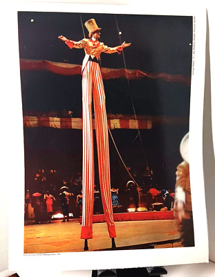 Vintage Clown Photo - Color - Stilt Walker -Circus Entertainment Used ...