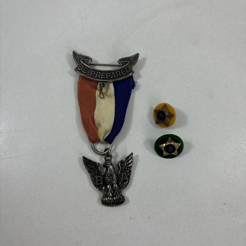 Vtg EAGLE SCOUT Boy Scouts of America MEDAL Award Sterling Badge BSA | eBay