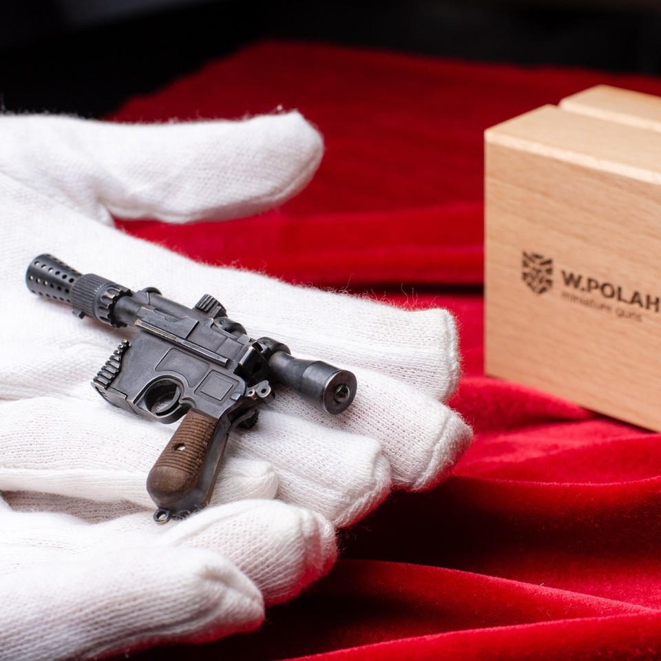 Mini gun Han Solo Blaster dl-44 replica Miniature blaster Han Solo Cap ...