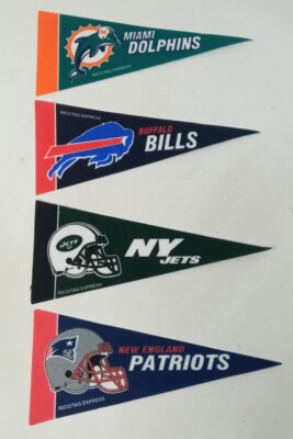 NFL Football Teams Mini 9" x 4" Pennants Flag Banners Rico Tag Express ...