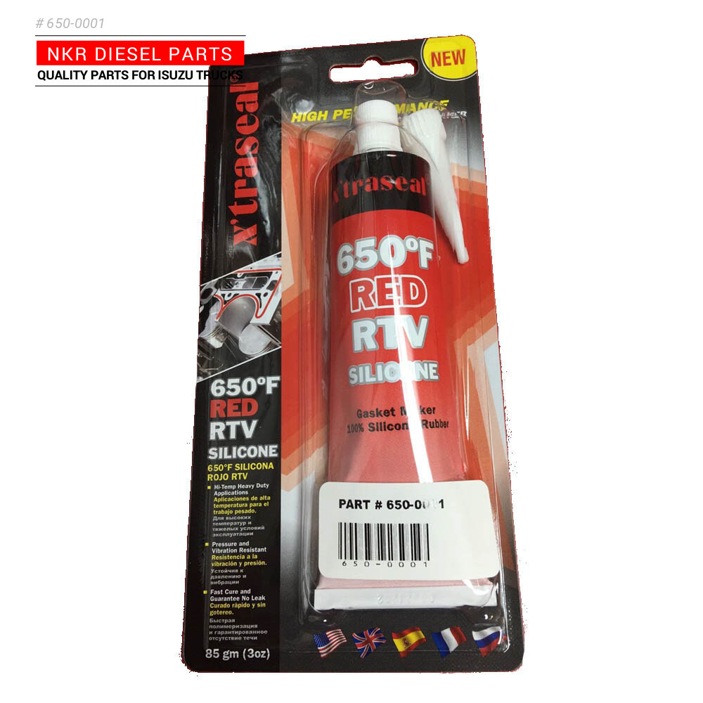 Silicone 650 F Red Rtv 85Gm 3 Oz. Tube Carded | eBay