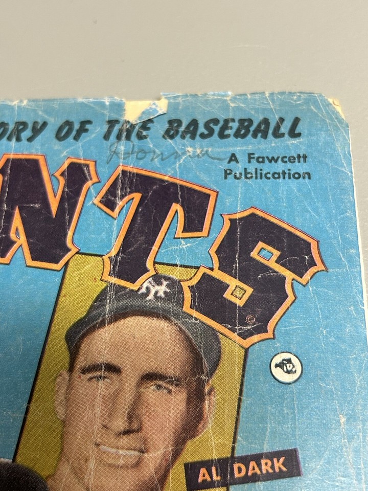 1952 NY Giants Fawcett Comic Durocher, Mays, Thompson Plus (Fair ...