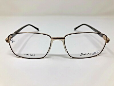 Britalia T-541 C-2 Eyeglasses Frame 55-16-140 Brown Metal/Plastic Adult ...