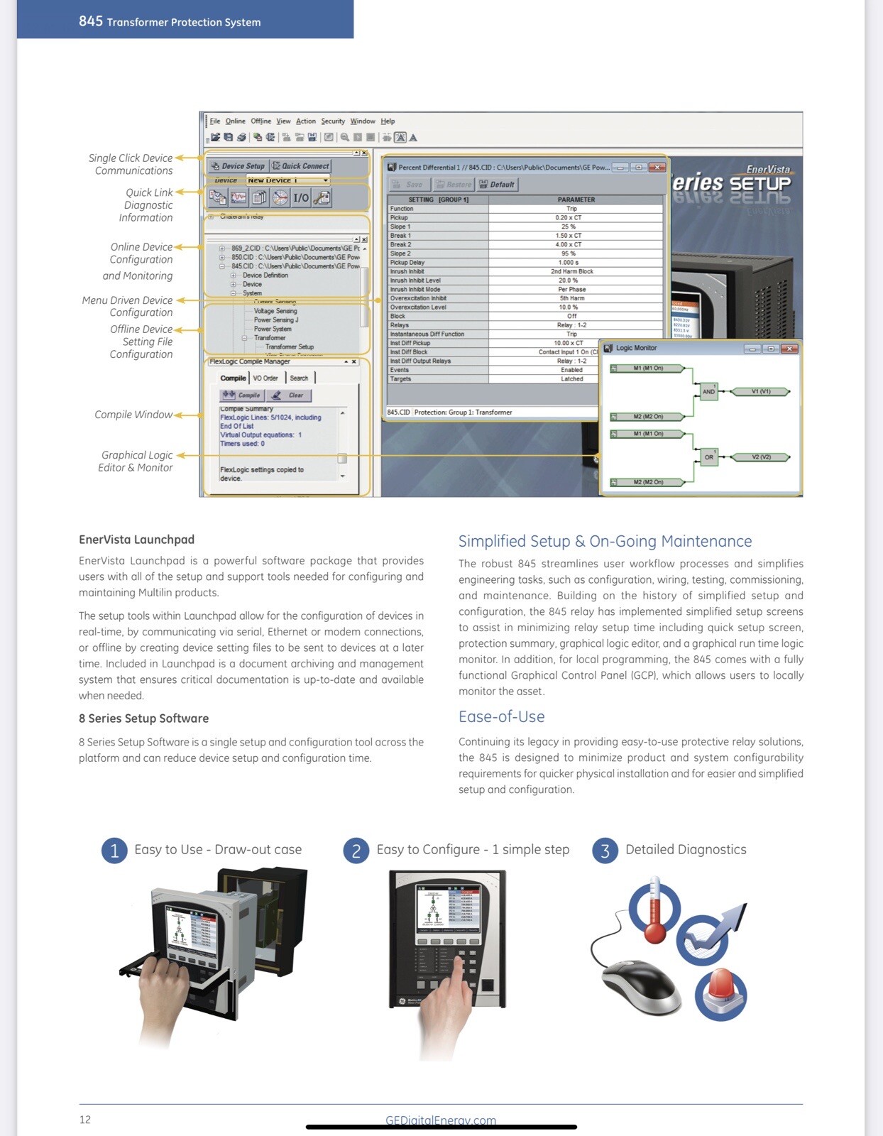 NEW GE Multilin 845 Feeder Protection System 845 ...
