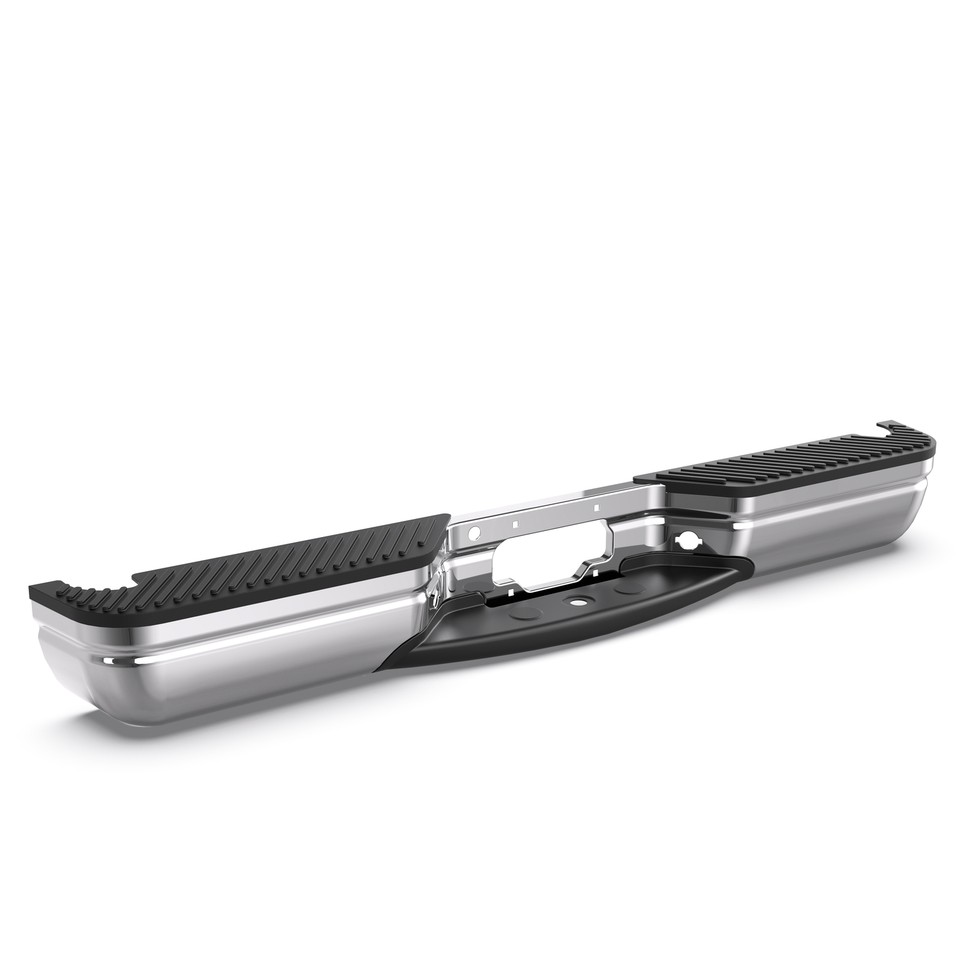 Chrome Rear Bumper For 1997-2004 Ford F150 StyleSide 1997-1999 F250 ...