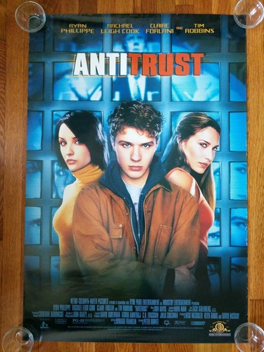 ANTITRUST Movie POSTER 27x40 C Ryan Phillippe Tim Robbins Rachael Leigh ...
