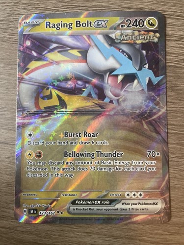 Pokémon TCG Raging Bolt ex 123/162 Temporal Forces Double Rare Never ...