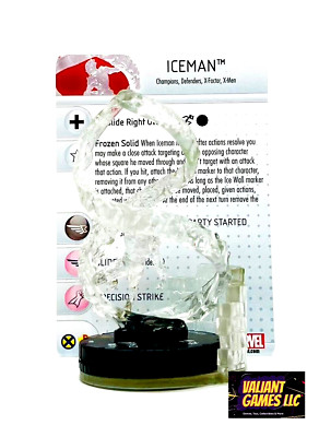 Marvel Heroclix Iceman #051 w/ Card & Marker Uncanny X-Men Set Legacy ...
