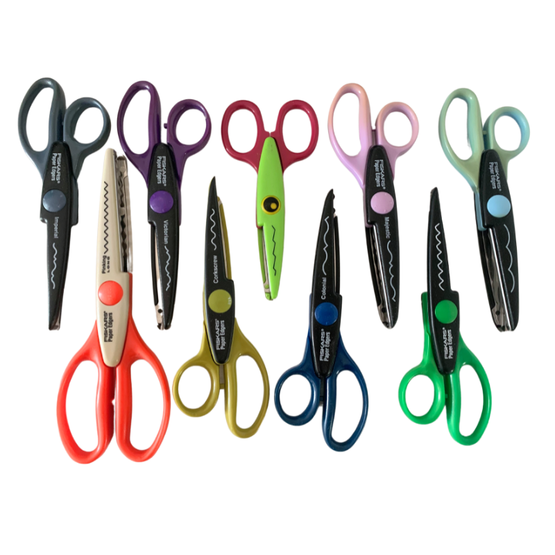 Fiscars Lot of 9 Decorative Edge Scissors | eBay