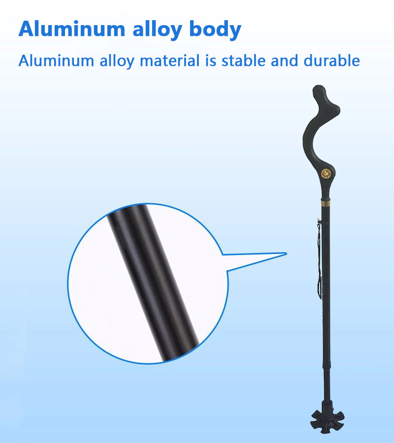 Walking Cane For Seniors Men With Handle Adjustable Stability Nonslip ...