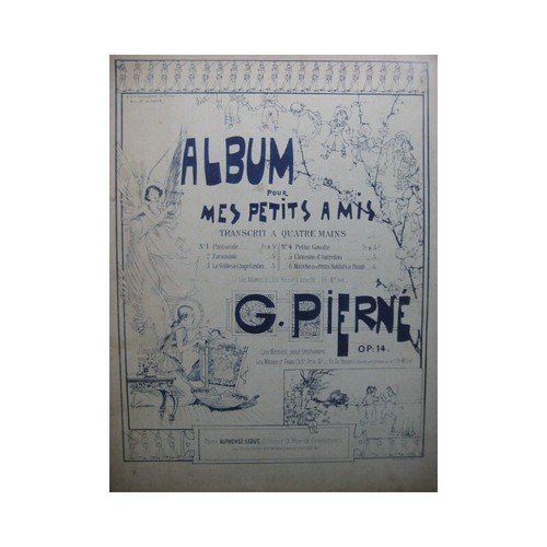 PIERNÉ Gabriel Album pour mes Petits Amis Piano 4 mains XIXe | eBay