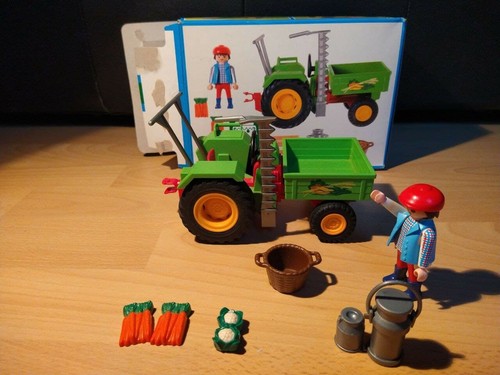 Playmobil Traktor mit Ladefläche (3074), 90% vollständig, ohne BA, OVP ...