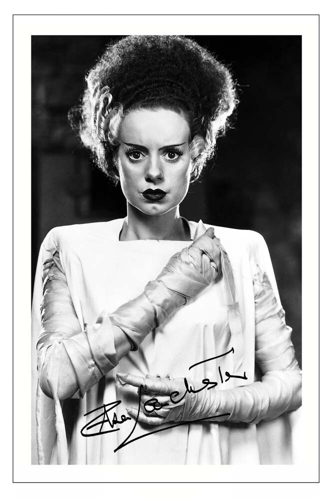 ELSA LANCHESTER Signed Autograph PHOTO Signature Print BRIDE OF ...