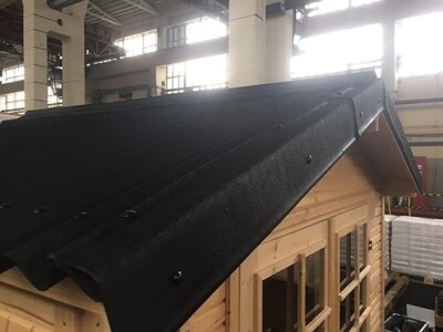 Onduline Slim Verge Trim Cap Corrugated Bitumen Roofing Sheets Black ...