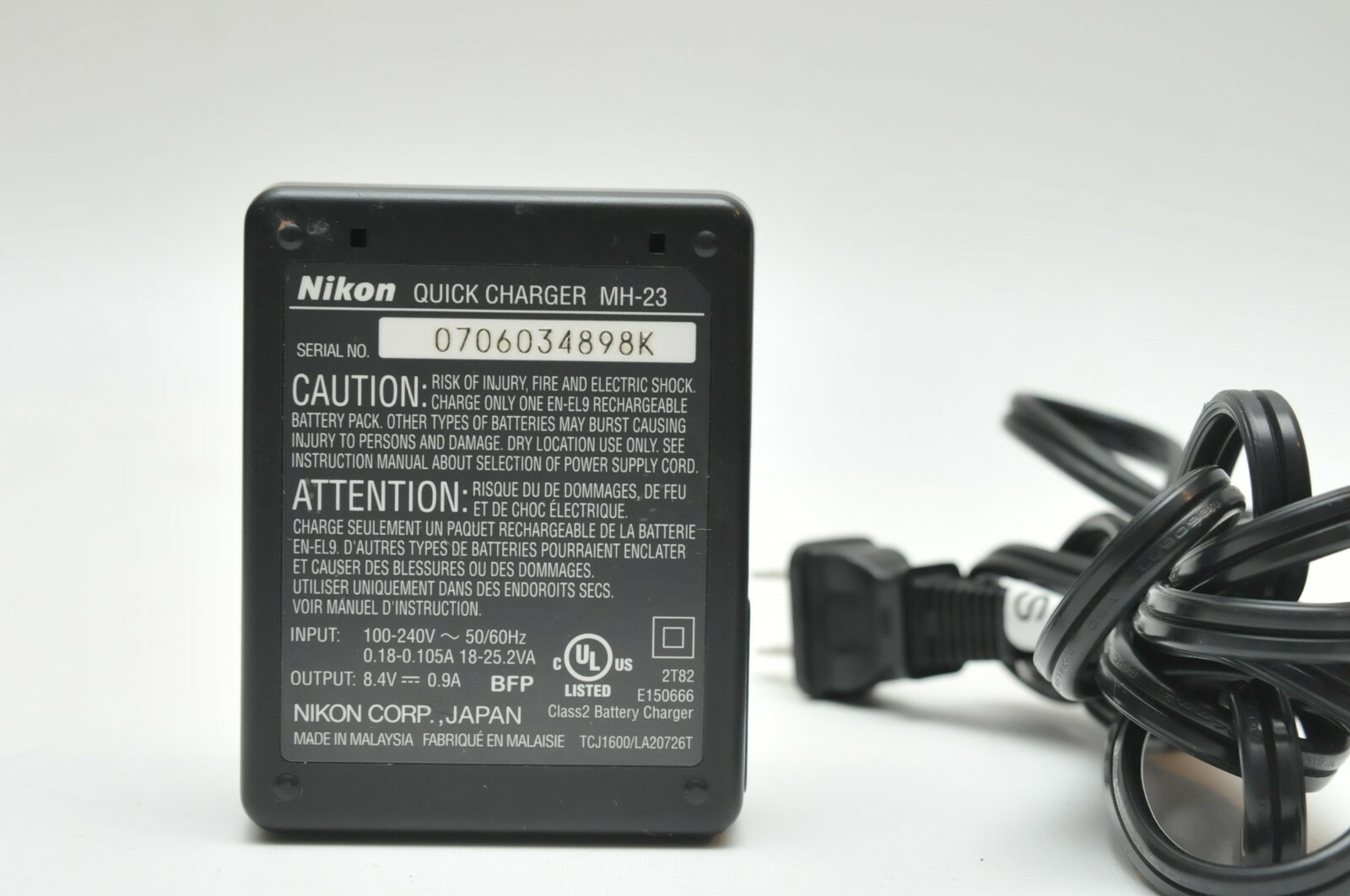 Nikon OEM MH-23 Quick Charger For EN-EL9 D40x D60 D3000 D5000 D40 | eBay