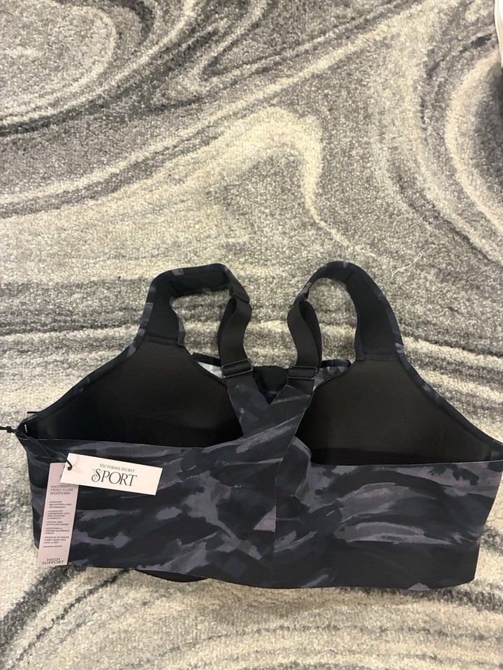 New Victoria's Secret Knockout Sports Bra Front Zip Close High Support ...