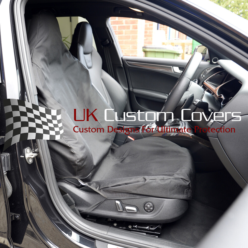 VW Golf Gti MK5 MK6 R32 Recaro a Medida Seat Cubiertas X2 en Negro ...