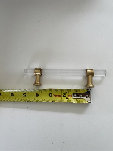 25 Clear Acrylic Kitchen Cabinet Pulls Lucite Dresser T Bar Handle | eBay