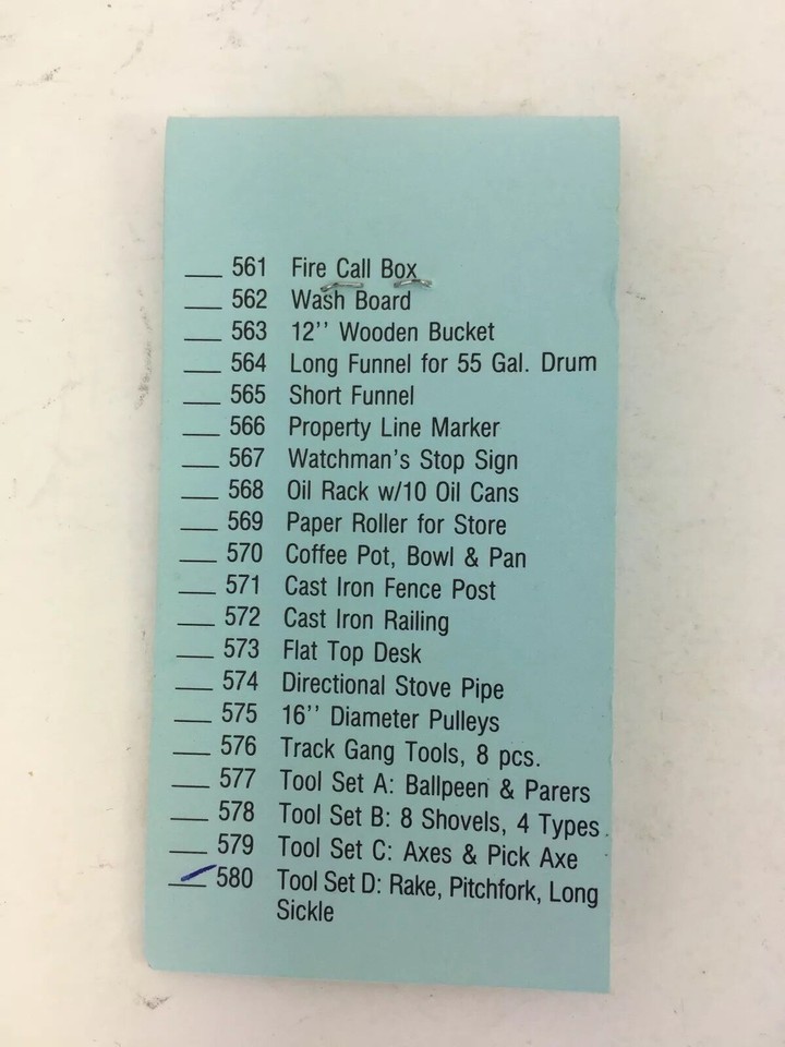 Berkshire Valley Models O Gauge Sickle Pitchfork and Rake Cast Metal ...