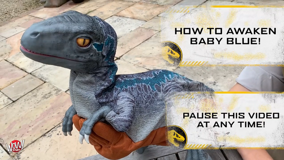 Jurassic World Real FX Baby Blue Animatronic Dinosaur 192995154575| eBay