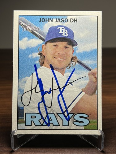 John Jaso Signed Autographed 2016 Topps Heritage Baseball Card #215 ...