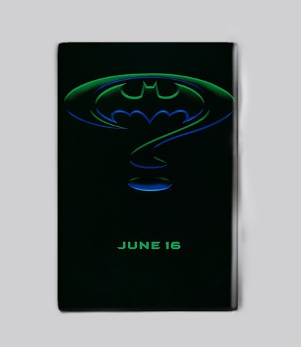 BATMAN FOREVER / TEASER - 2" x 3" MOVIE POSTER MAGNET (dc 1995 riddler ...