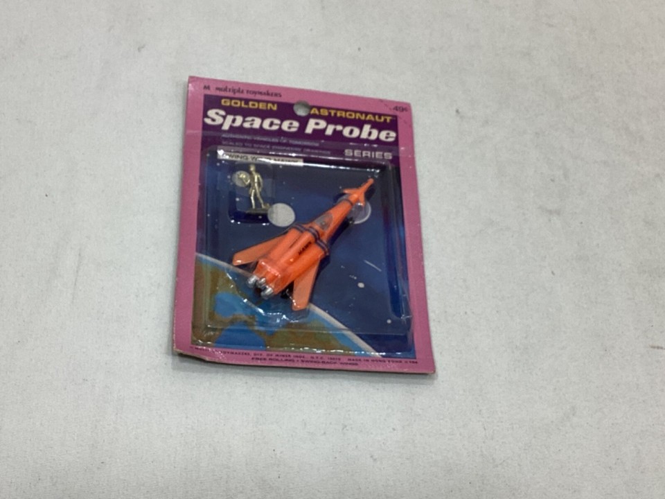 1970s Vintage Golden Astronaut Space Probe Swing Wing Hawk Vehicle ...