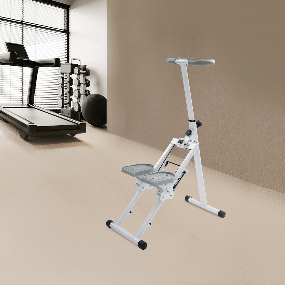 Foldable Stair Stepper Machine-Adjustable Vertical Climber For Full ...