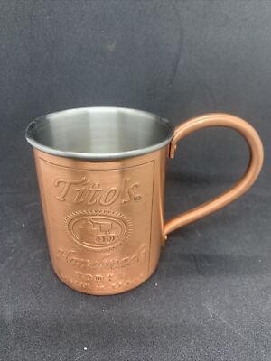 TITO’S Handmade Vodka Copper Moscow Mule Cup Mug Austin Texas | eBay
