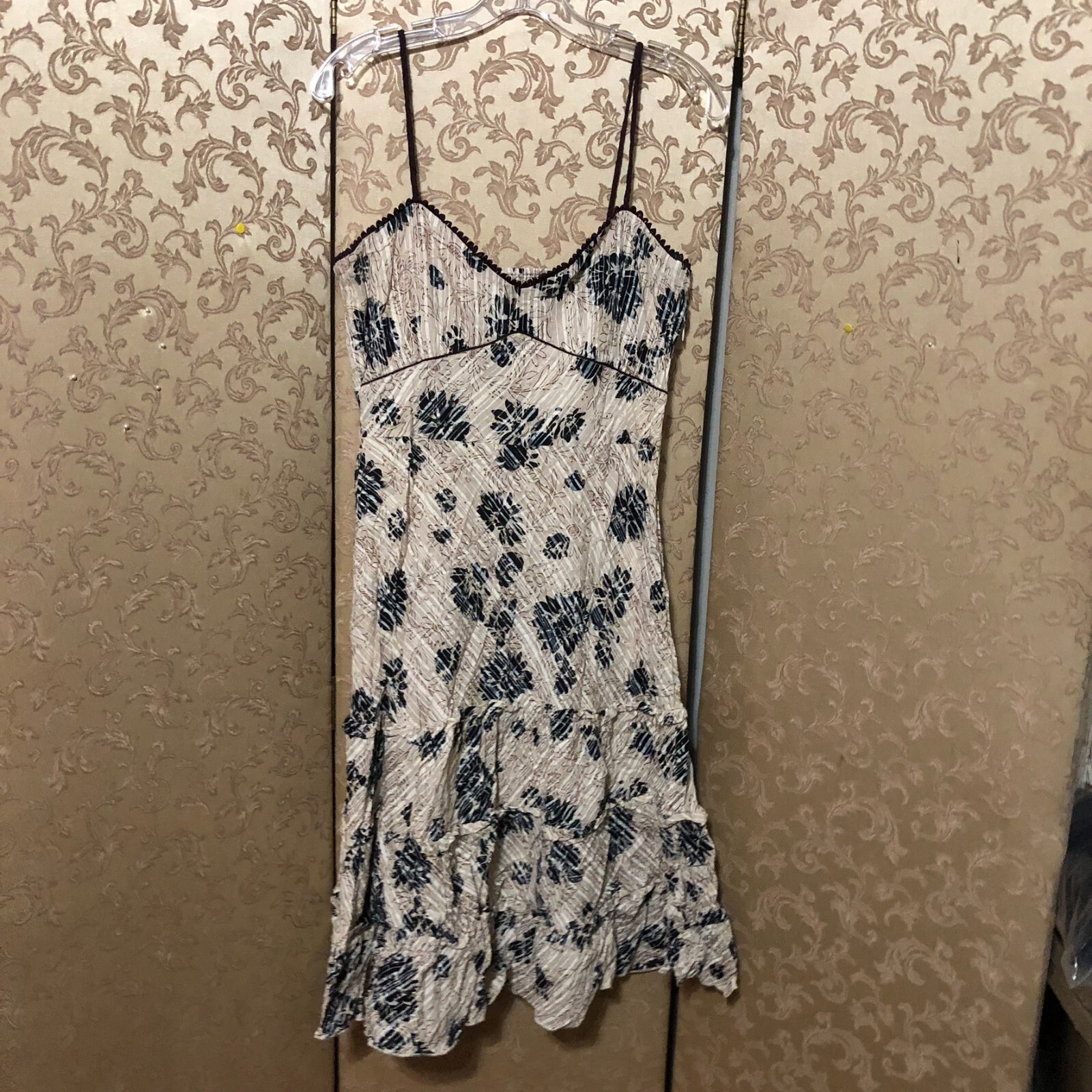 Anthropologie Fei Vintage Beige Multi-Color Floral Em… - Gem