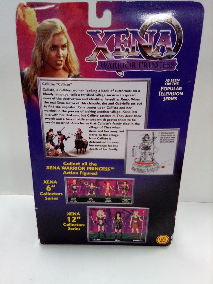 1998 Toy Biz XENA WARRIOR PRINCESS Callisto Spinning Attack Action NIB ...