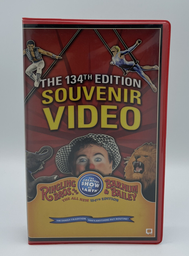 The 134th Ed. Souvenir Ringling Brothers Barnum & Bailey Circus VHS ...