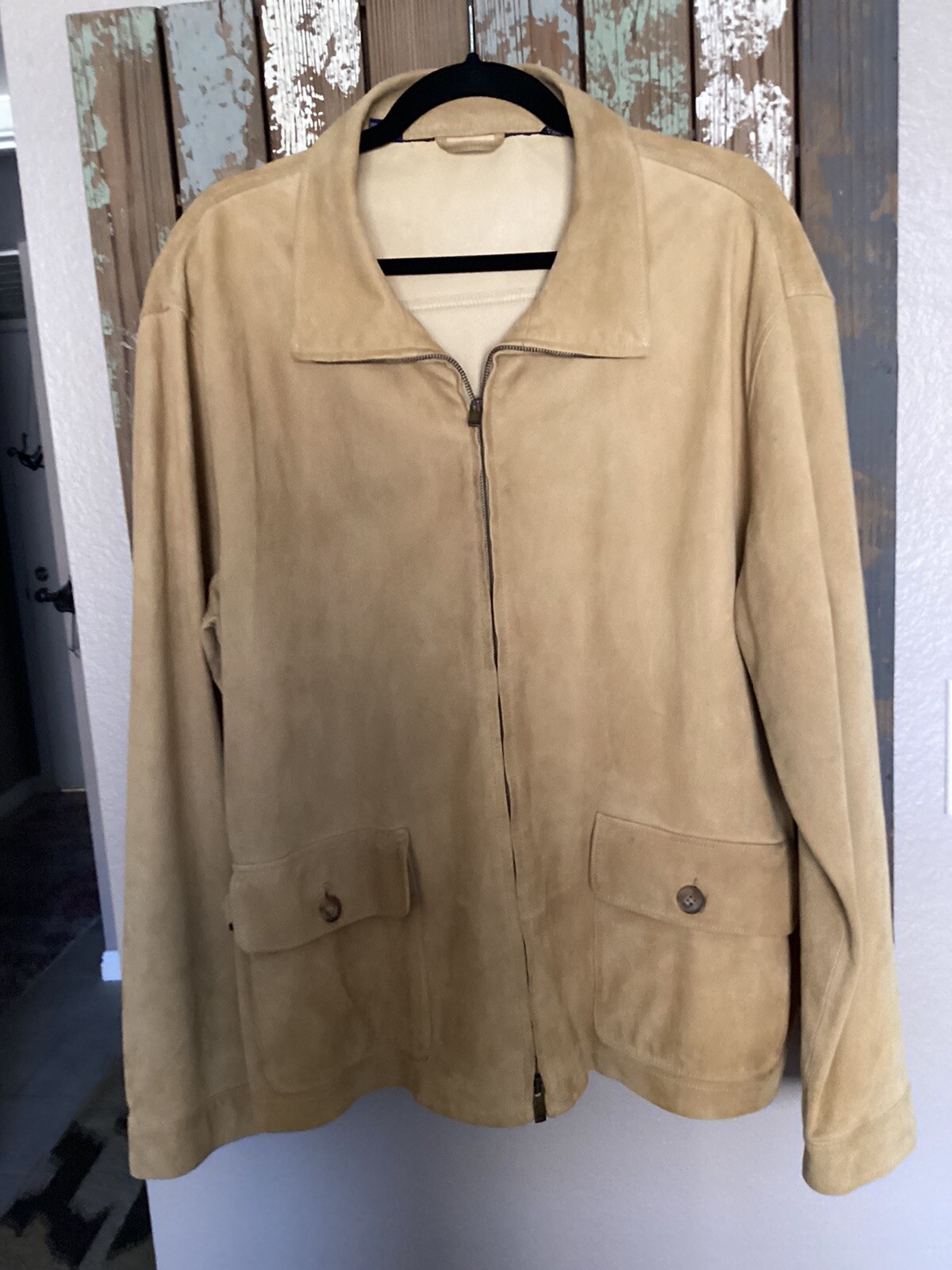 Polo Ralph Lauren pure chamois suede leather jacket | eBay