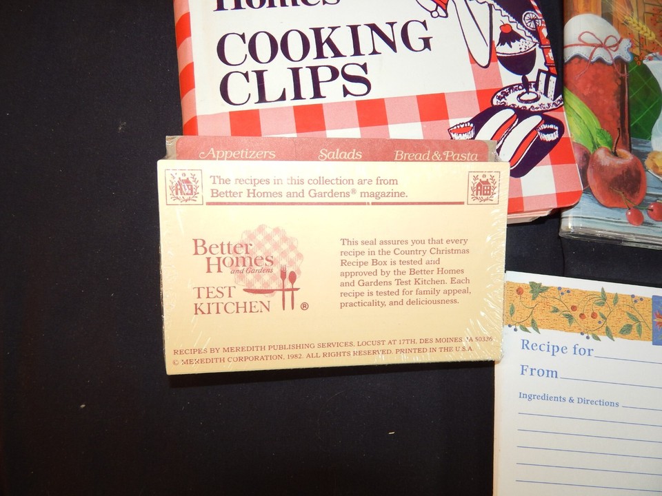 Vintage HUGE Lot Recipe File Book Books Organizer Folders & Blank ...