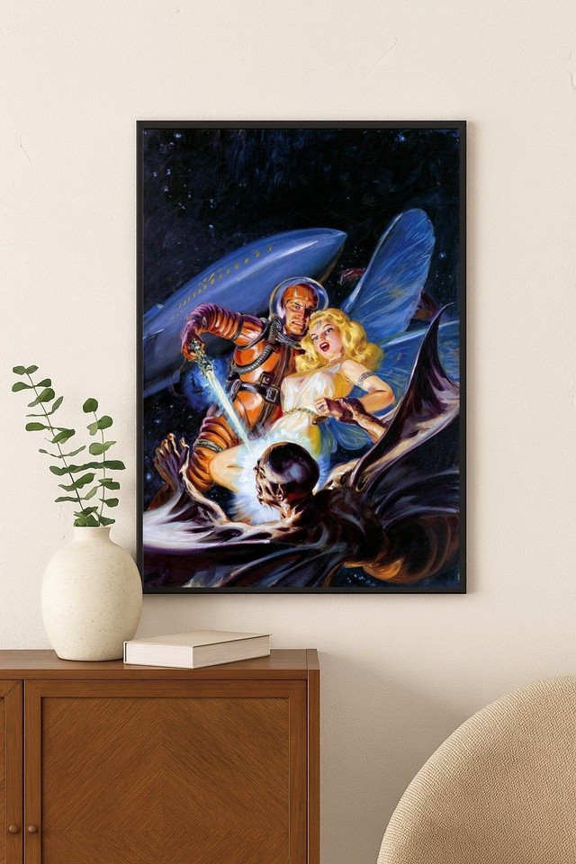 🚀 Retro Sci-Fi Adventure Poster - 1950s Style Art - 24x36”🖼️ | eBay