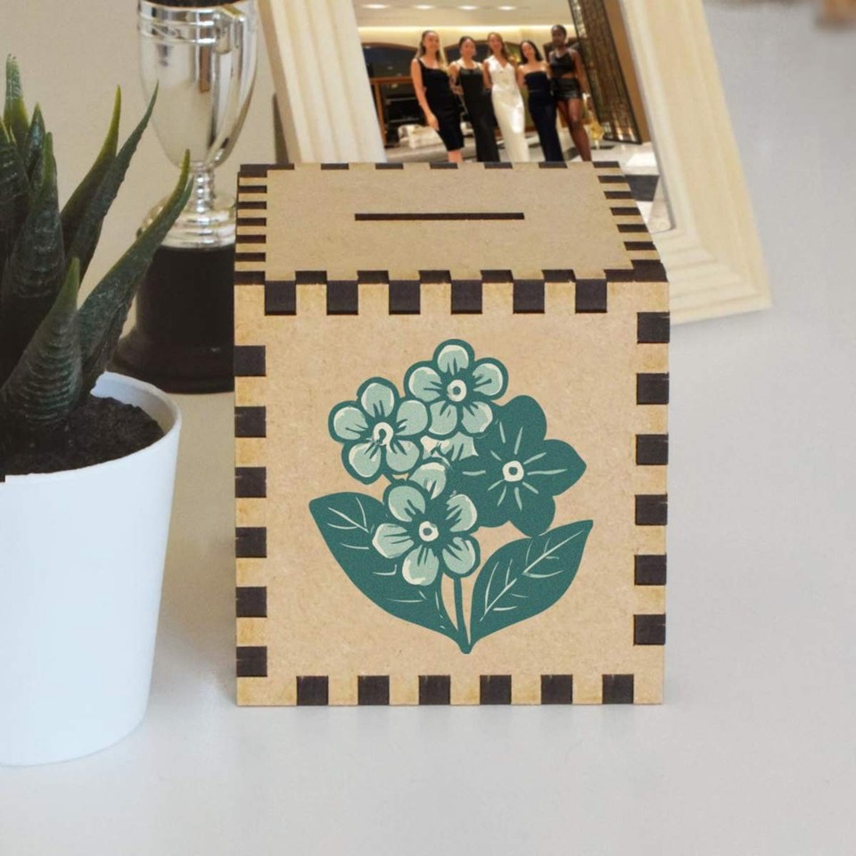 'Forget Me Not Flowers' Money Box / Piggy Bank (MB00116715) | eBay